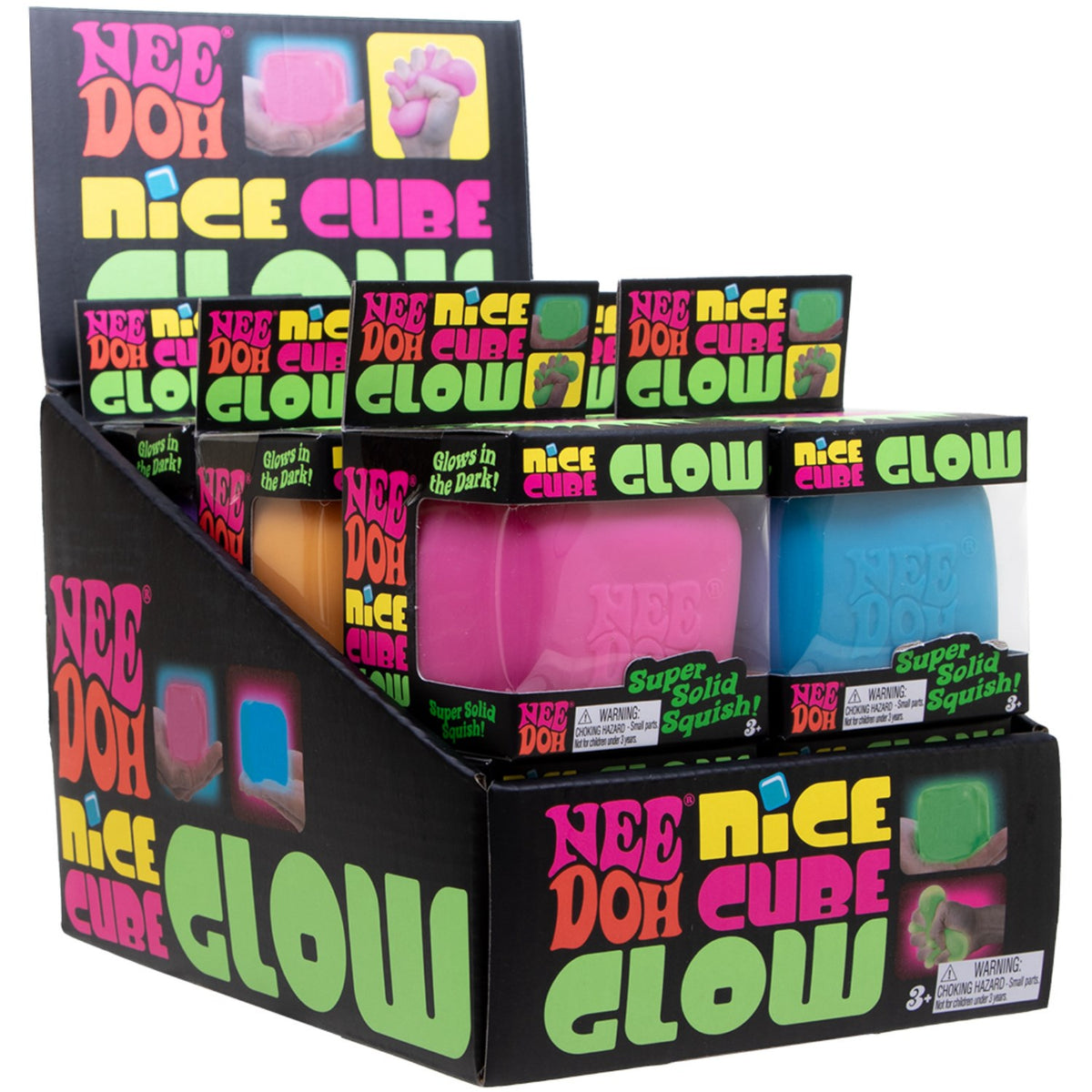 Kjøp NeeDoh Nice Cube Glow 5 Asst. CDU | Luksusbaby